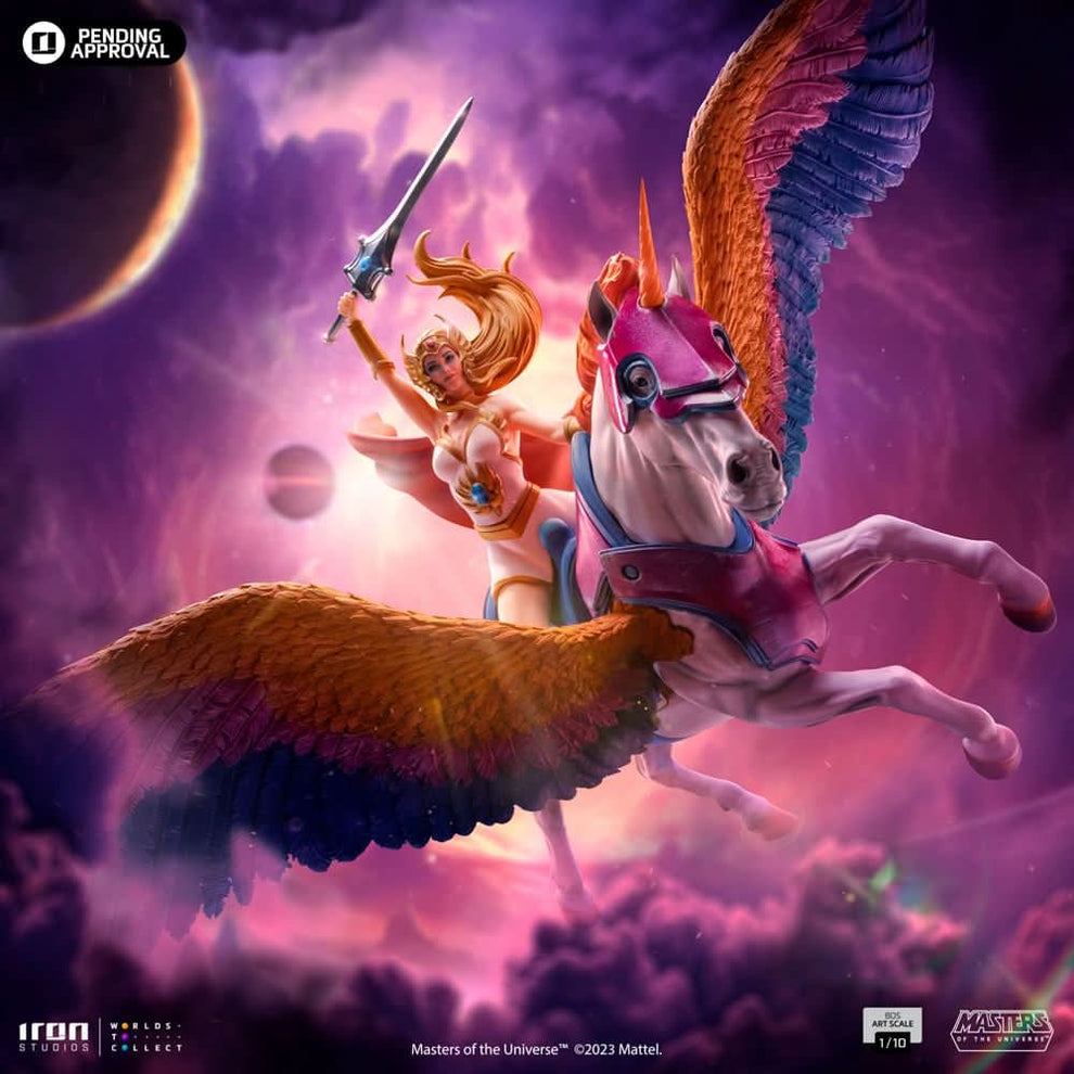 Statue She-Ra and Swift Wind - Masters of the Universe - Art Scale 1/1 ...